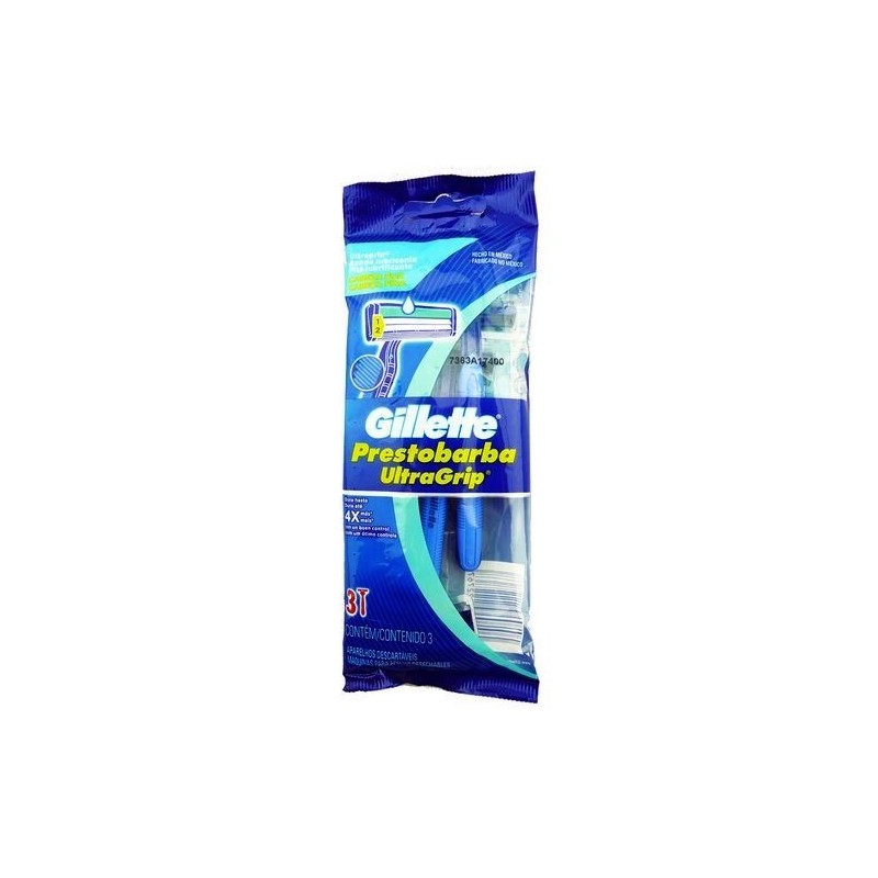 MAQUINA PRESTOBARBA GILLETTE AZUL 3 HOJAS OFERTA x3und | AFEITADO Y ...