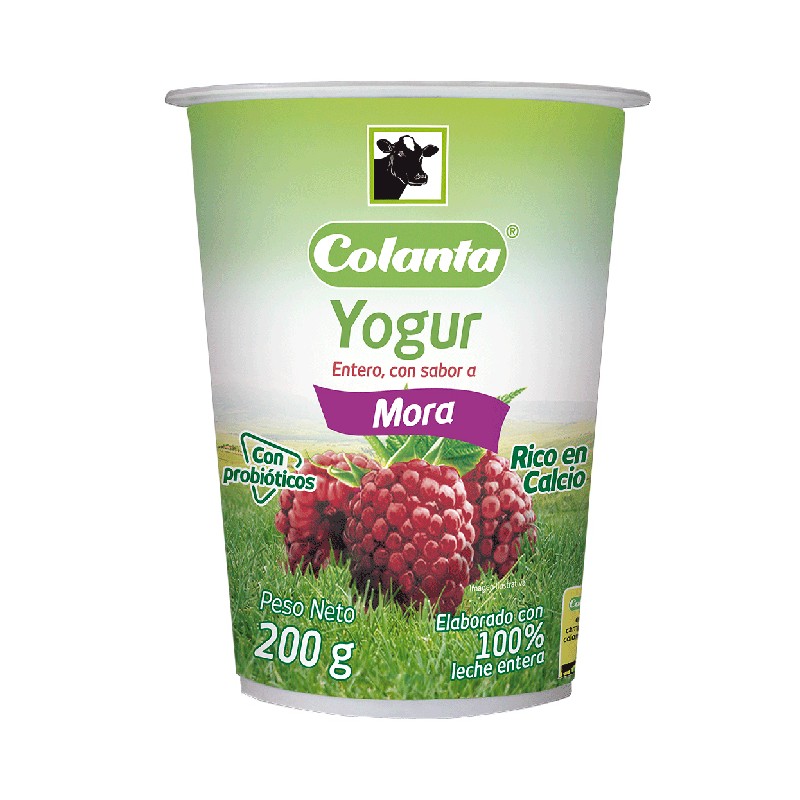 YOGUR COLANTA MORA x200g | YOGURT Y BEBIDAS LÁCTEAS, Comprar a Domicilio