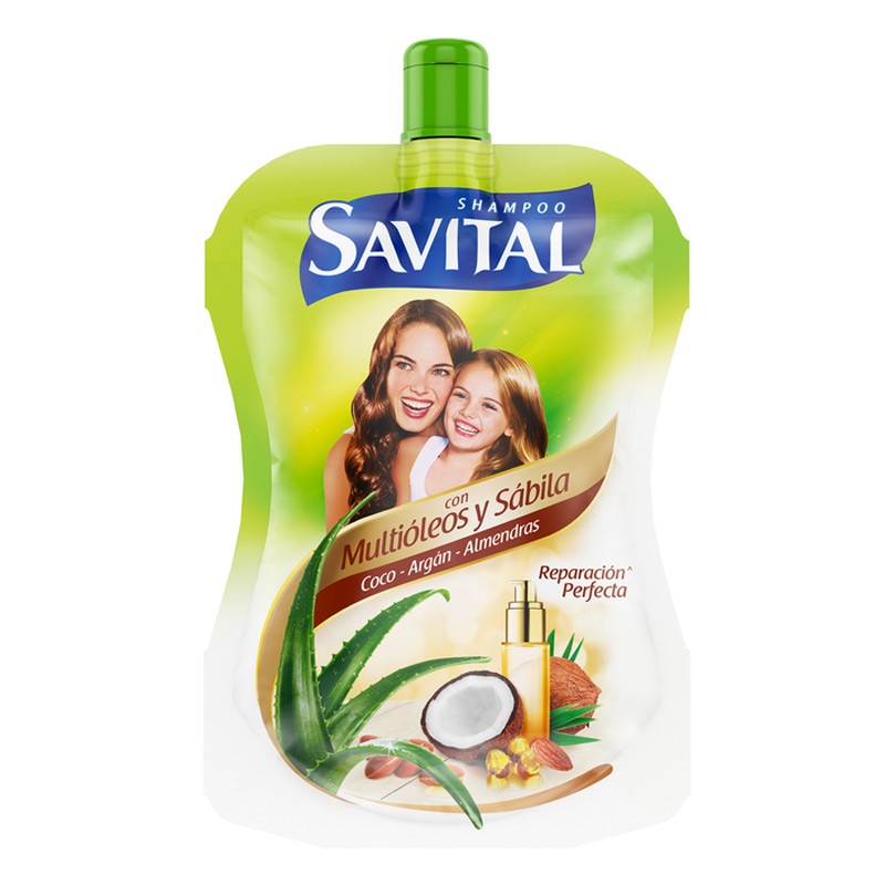 SHAMPOO SAVITAL CON MULTIOLEOS Y SÁBILA x100ml | CUIDADO CAPILAR ...