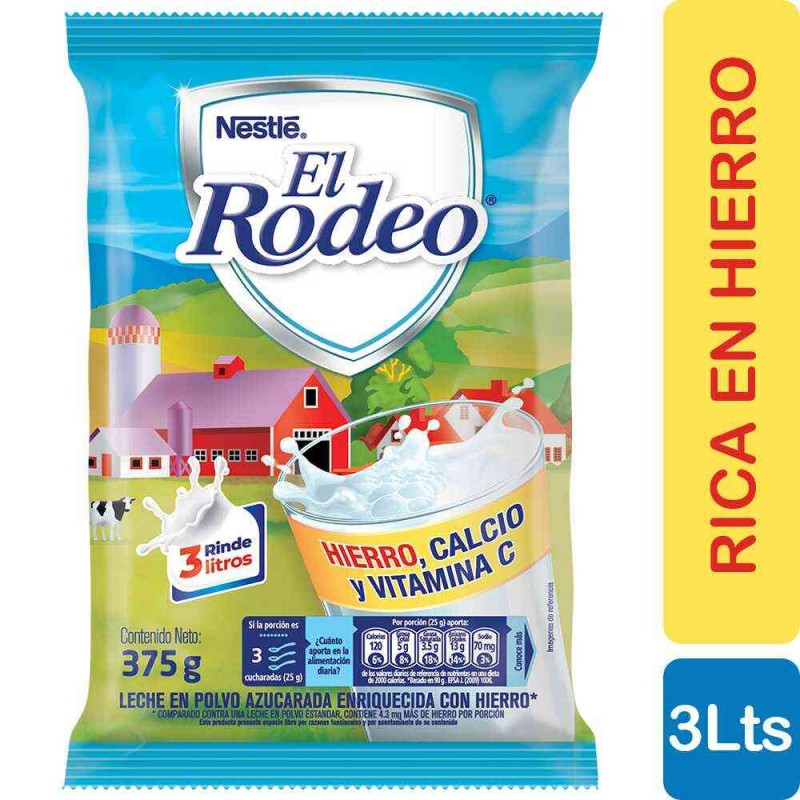 LECHE EN POLVO EL RODEO NESTLÉ x375g | LECHES EN POLVO, Comprar a Domicilio
