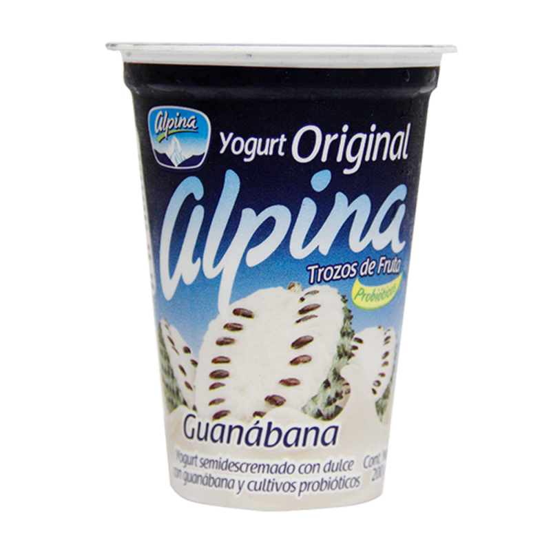 Yogurt alpina original guanabana x 150 gr | Merca plaza pilares a Domicilio