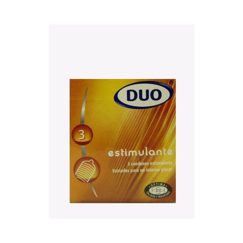 Condones duo estimulante x 3 | Botiquín a Domicilio